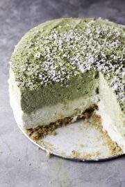 No-Bake Matcha (Green Tea) Cheesecake - Couple Eats Food