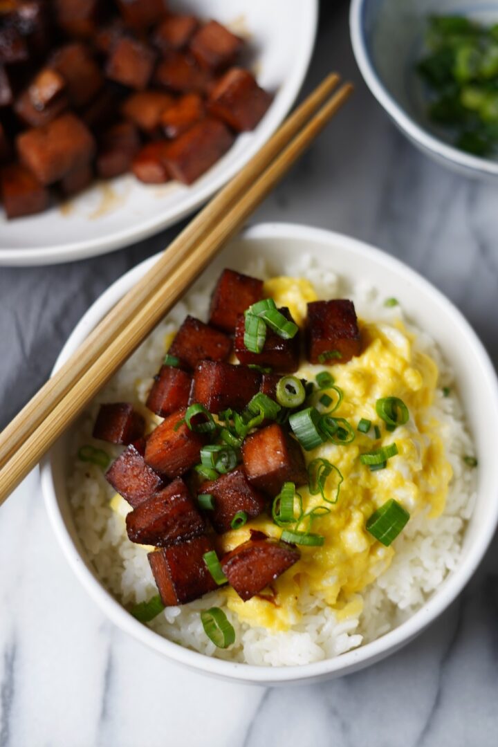 Spam and Eggs - Couple Eats Food