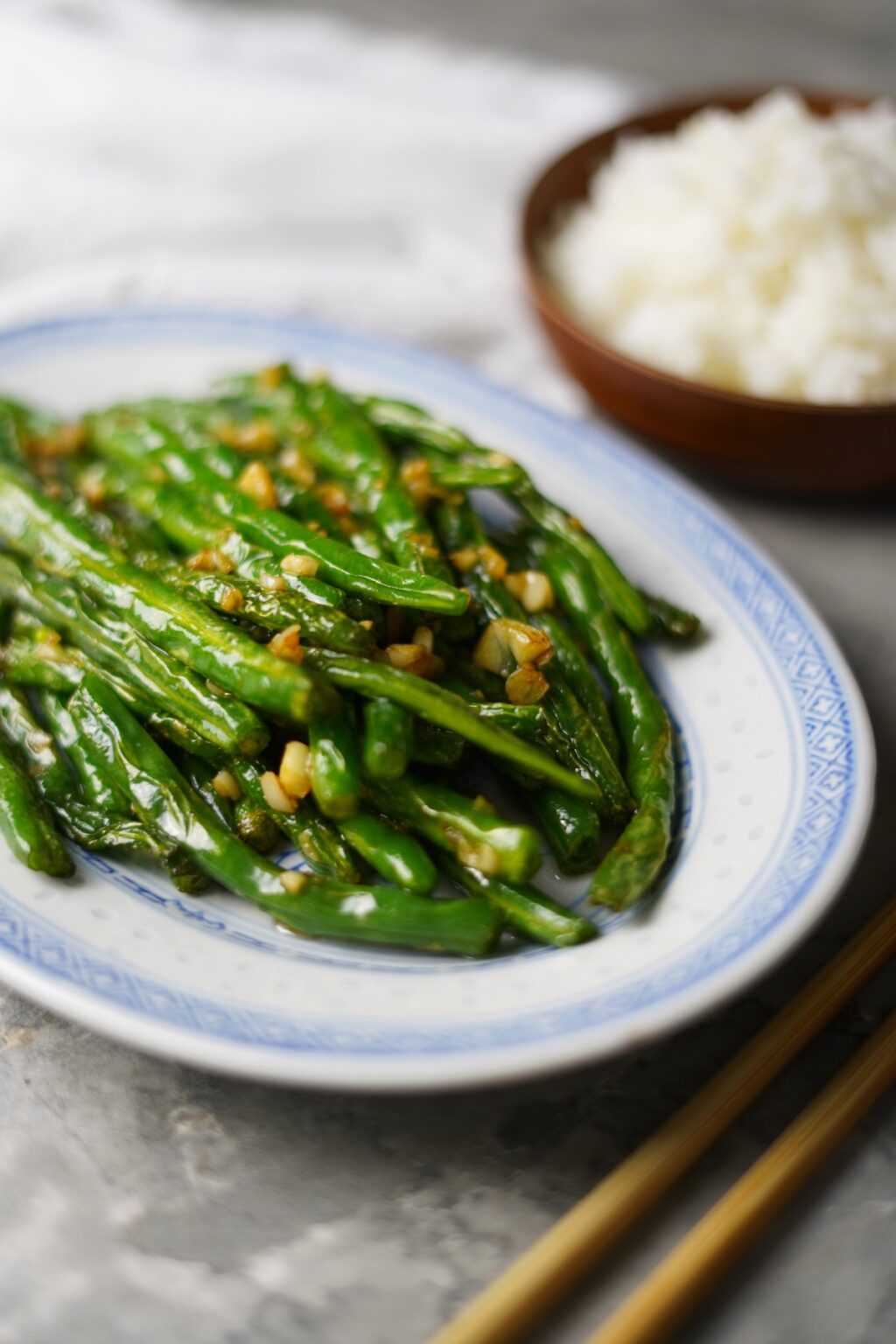 Stir-Fried Chinese Green Beans with Garlic - Couple Eats Food