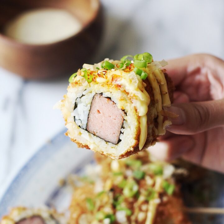 Fried Spam Musubi Rice Dog - Couple Eats Food