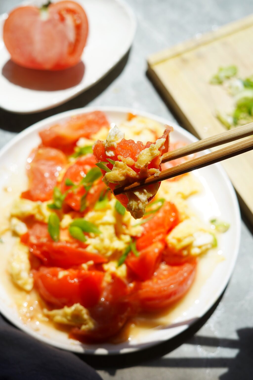 Tomato Egg Stir-Fry - Couple Eats Food